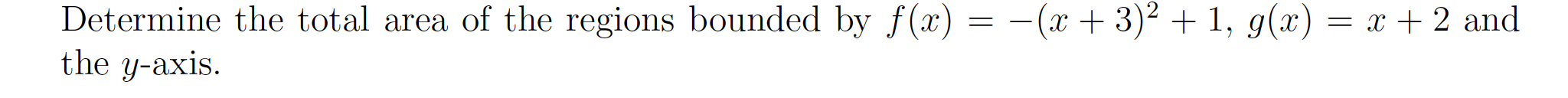Solved Determine the total area of the regions bounded by | Chegg.com