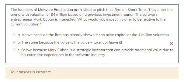 Solved The founders of Malware Eradication are invited to | Chegg.com