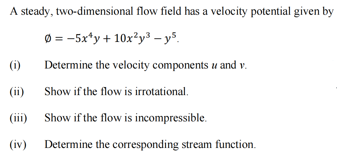 Solved A steady, two-dimensional flow field has a velocity | Chegg.com