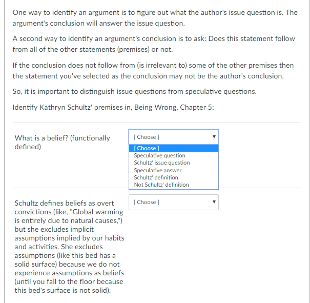Solved One way to identify an argument is to figure out what | Chegg.com