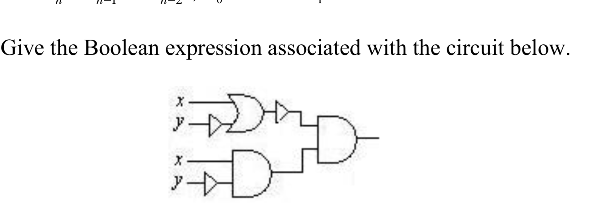 Solved Give the Boolean expression associated with the | Chegg.com