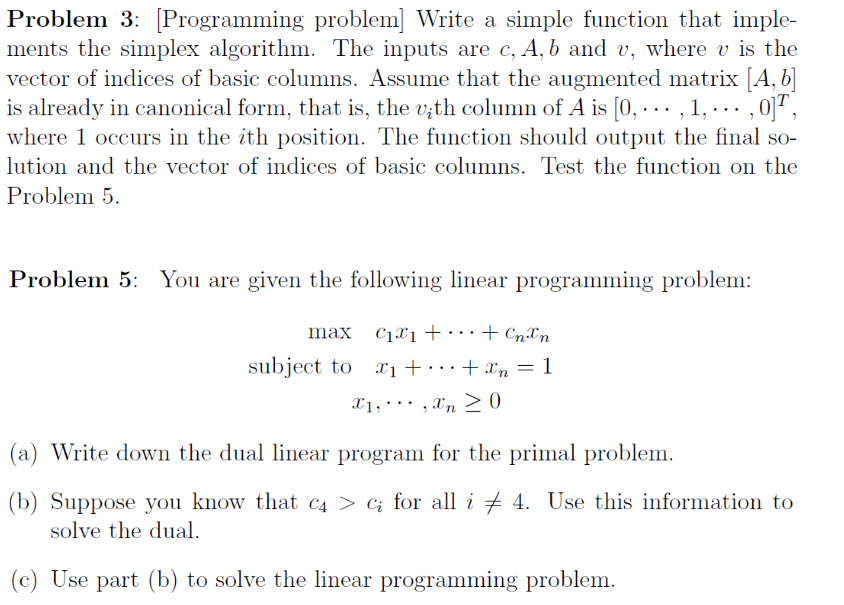 Problem 3: [Programming problem] Write a simple | Chegg.com