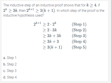 Solved The inductive step of an inductive proof shows that | Chegg.com