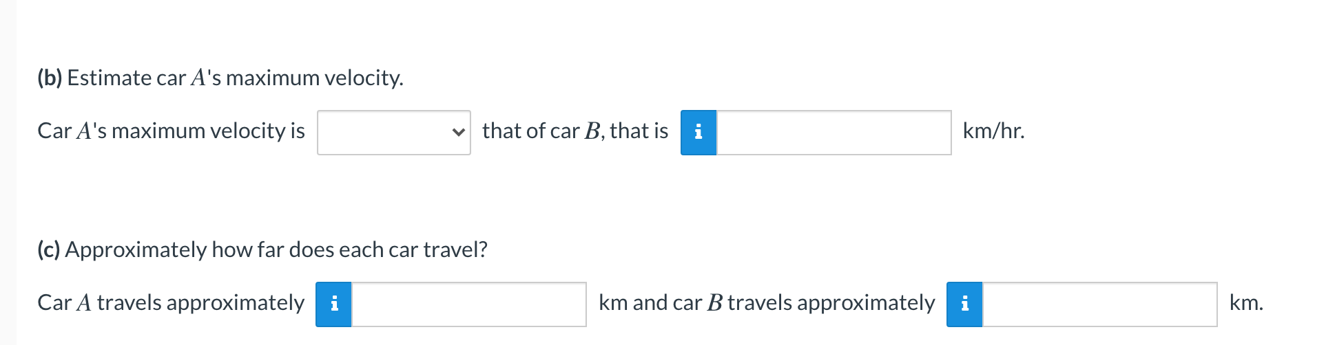Solved Two cars travel in the same direction along a | Chegg.com
