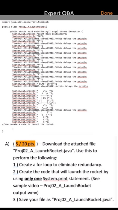 Solved Done import java.util.concurrent.TineUnit public | Chegg.com