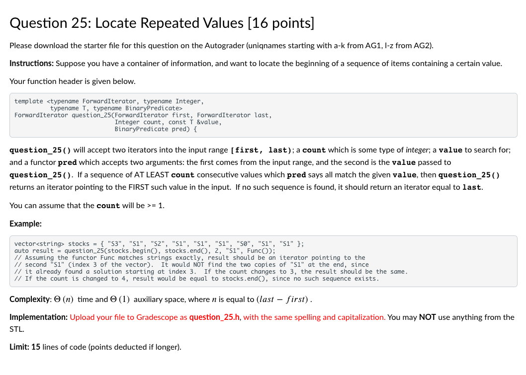 Solved C++ , CPP STarter Template given below : template | Chegg.com