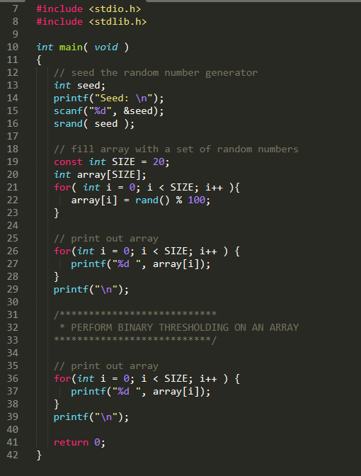 Solved 5.21 Binary thresholding Binary thresholding is a | Chegg.com