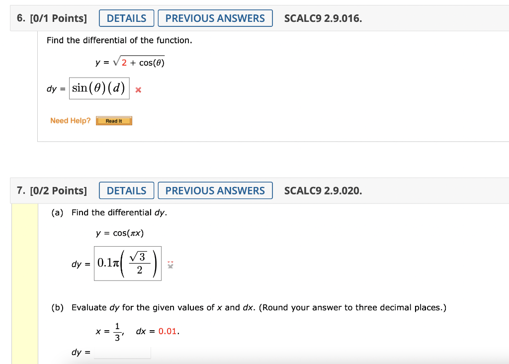Solved 6. [0/1 Points] DETAILS PREVIOUS ANSWERS SCALC9 | Chegg.com