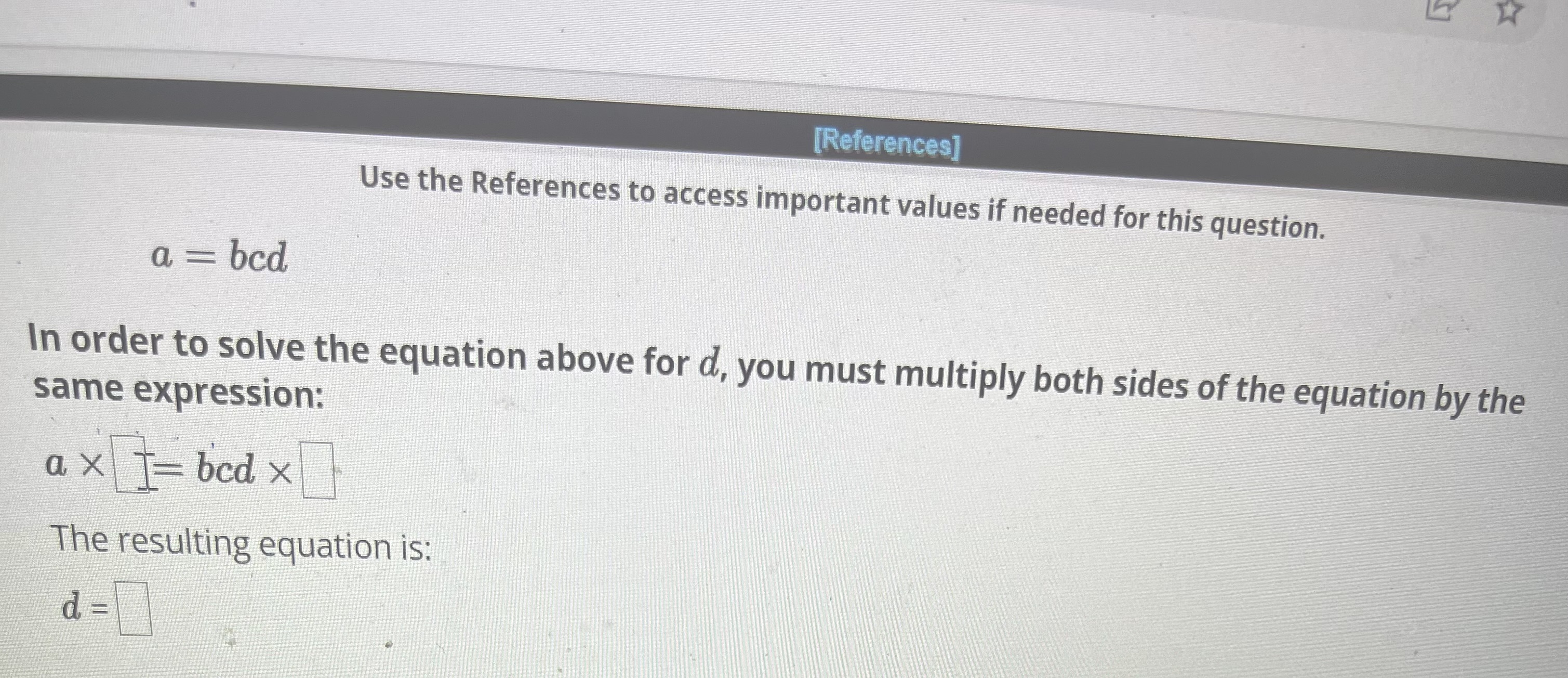 Solved Use the References to access important values if | Chegg.com