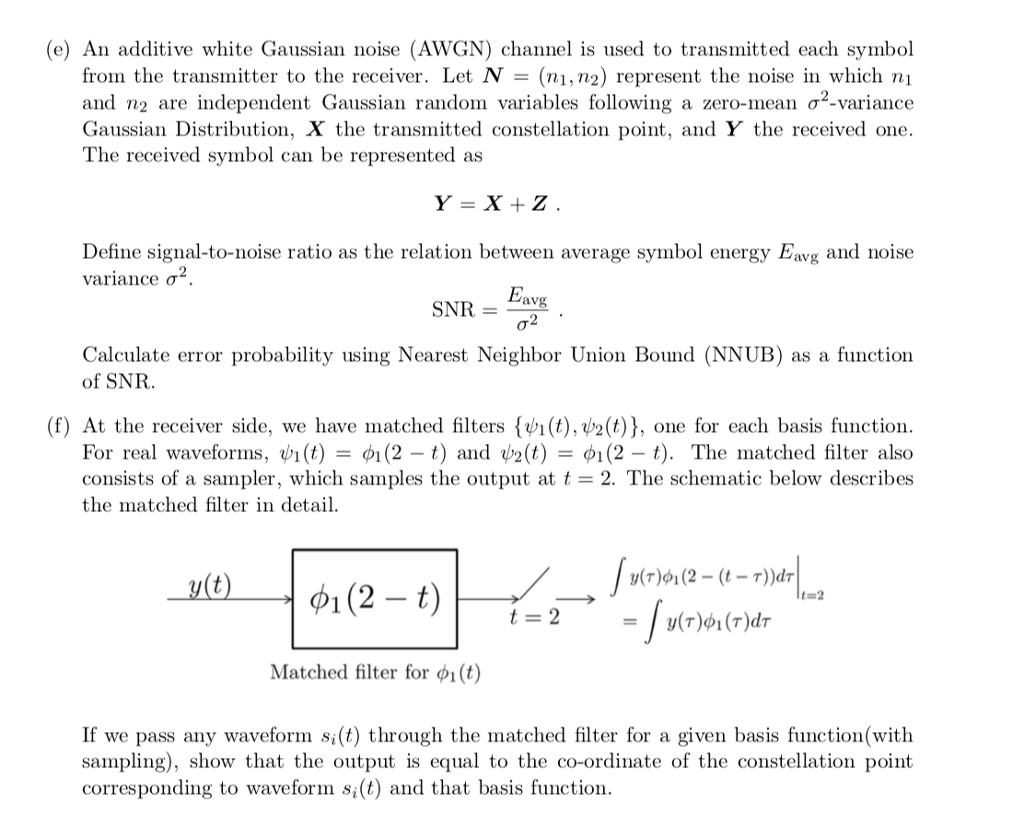 Problem 3 Baseband Communication System Simulation) | Chegg.com