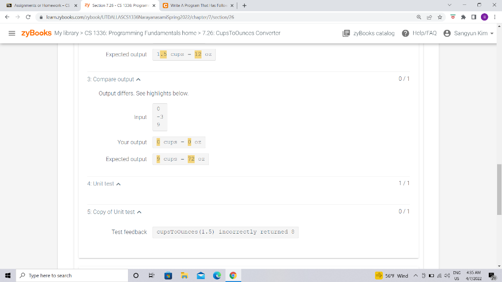 Solved Assignments Or Homework Cs X Zy Section 725 Cs 1336 6515