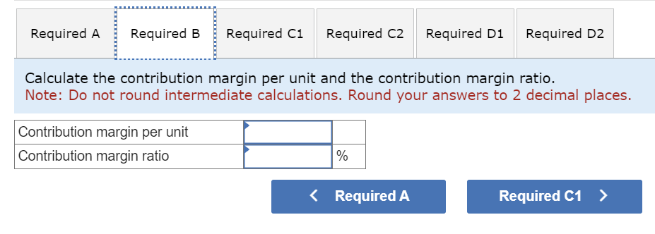 Problem 12 22 Algo Prepare A Contribution Margin 