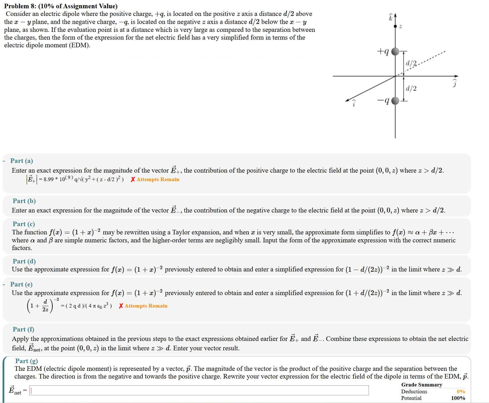 Solved Problem 8: (10% of ﻿Assignment Value)Consider an | Chegg.com