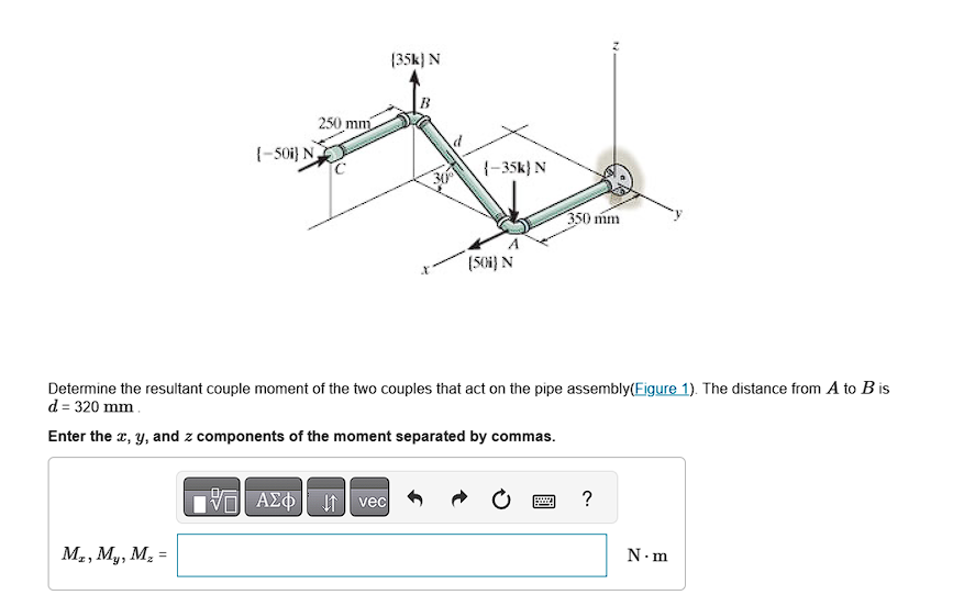 Solved Determine the resultant couple moment of the two | Chegg.com