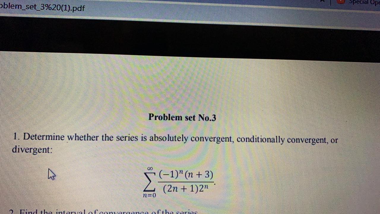 Solved Sblem_set_3%20(1).pdf pecial Ope Problem set No.3 1. | Chegg.com