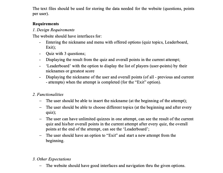 Solved The purpose of this assignment is to create an | Chegg.com