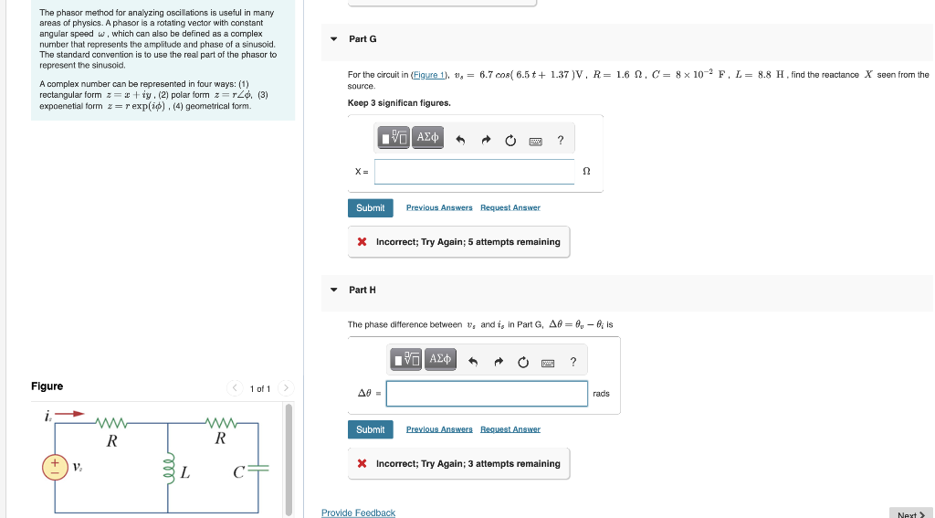 Solved The Phasor Method For Analyzing Oscillations Is 1654