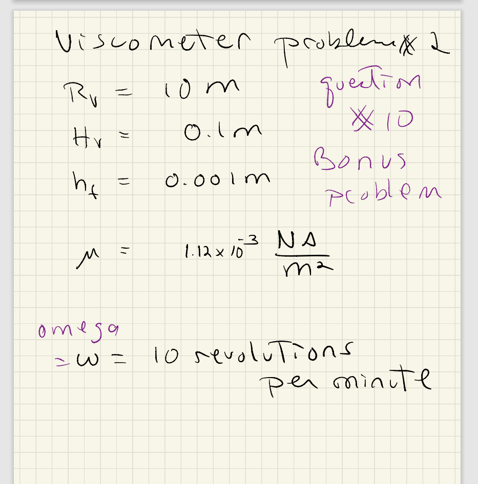 Solved the rotating cylindrical viscometer shown has a large | Chegg.com