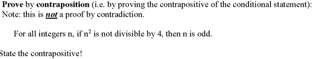 Solved Prove by contraposition (i.e. by proving the | Chegg.com