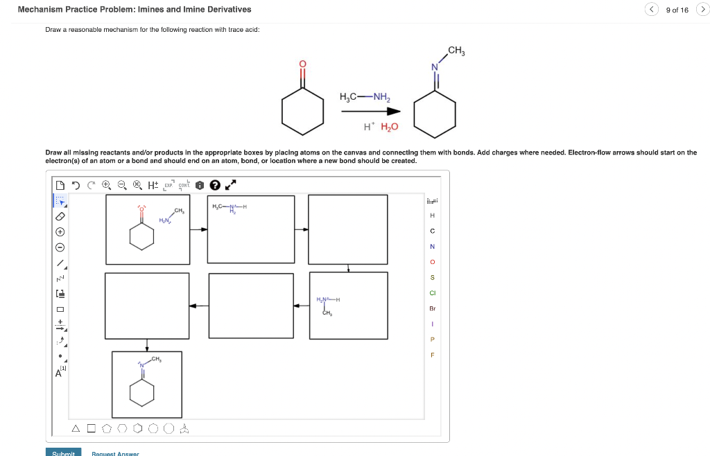 Solved Mechanism Practice Problem: Imines and Imine | Chegg.com