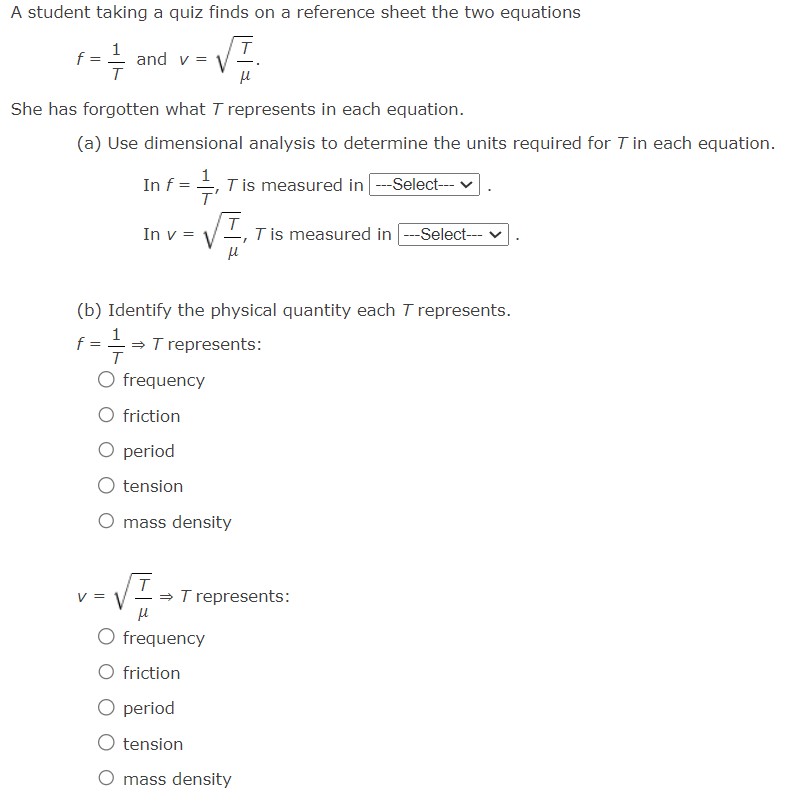 Solved dent taking a quiz finds on a reference sheet the two | Chegg.com