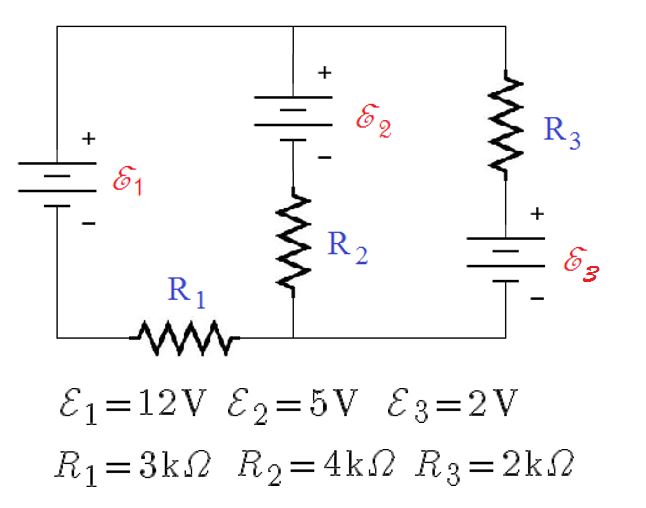 Solved Determine the current in each branch of the circuit, | Chegg.com
