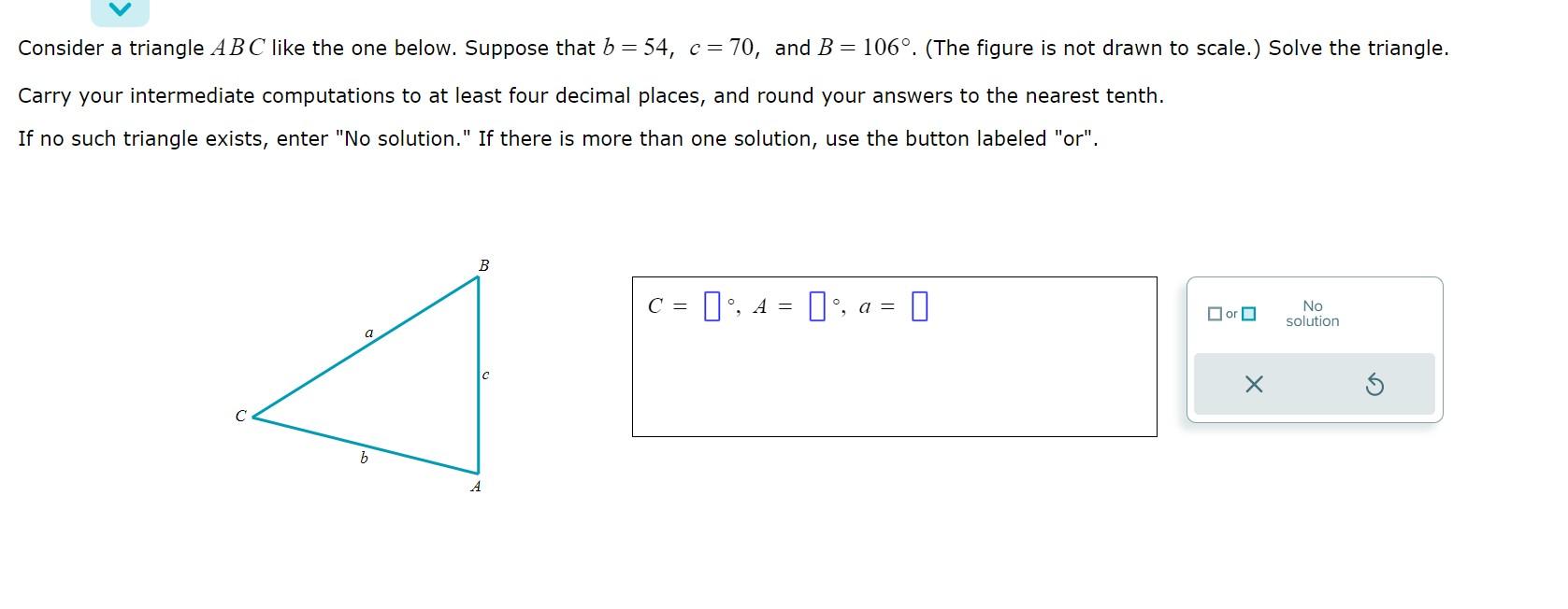 Solved Consider a triangle ABC like the one below. Suppose | Chegg.com Solved Consider a triangle ABC like the one below. Suppose | Chegg.com