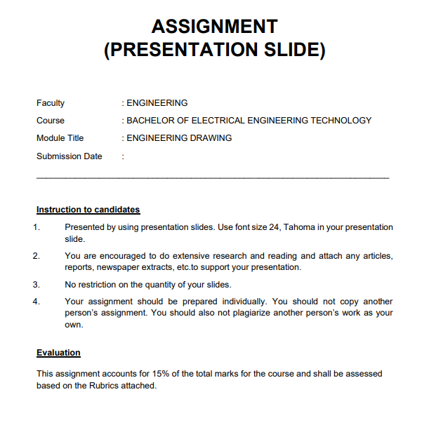 Solved ASSIGNMENT (PRESENTATION SLIDE) Faculty Course Module | Chegg.com