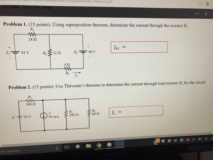 Solved Using superposition theorem, determine the current | Chegg.com Solved Using superposition theorem, determine the current | Chegg.com