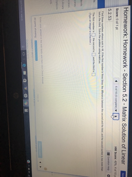 Solved Find three numbers whose sum is 44, if the first | Chegg.com