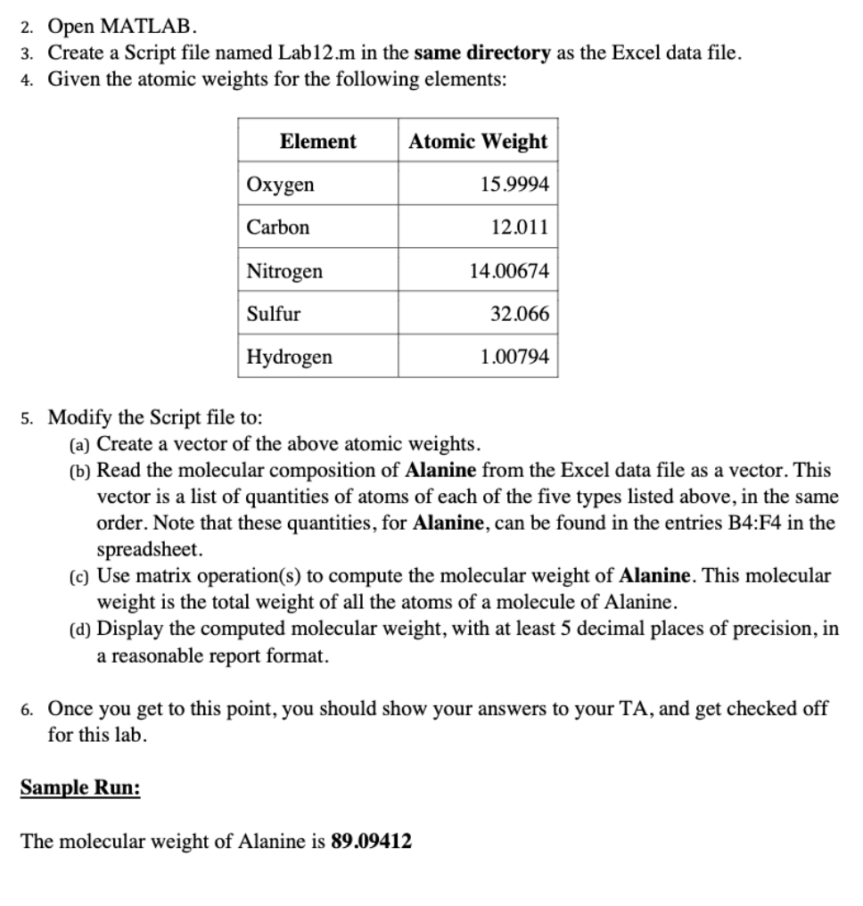 Solved 2 Open Matlab 3 Create A Script File Named Lab12m 7838
