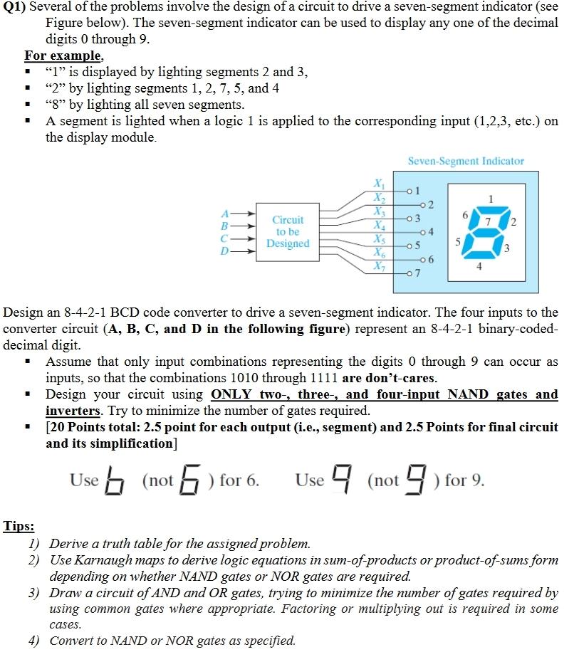 Solved Q1) Several of the problems involve the design of a | Chegg.com