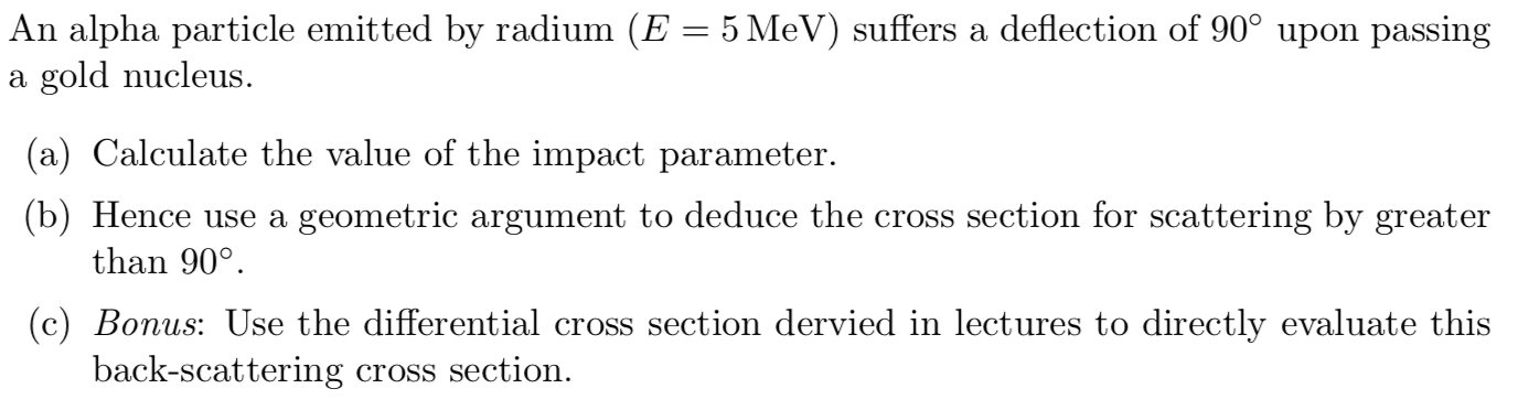 Solved An alpha particle emitted by radium (E = 5 MeV) | Chegg.com