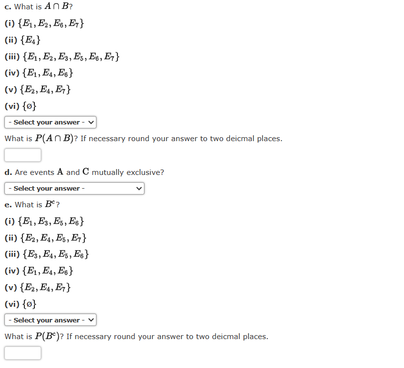 Solved Suppose that we have a sample space | Chegg.com
