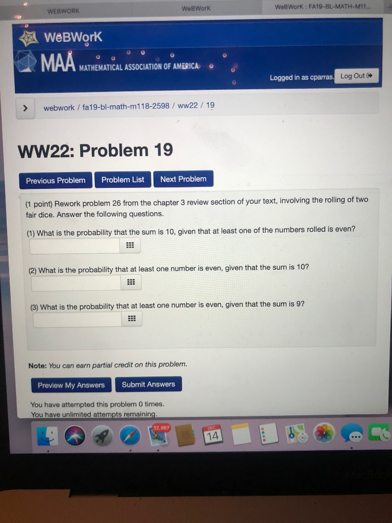 Solved WEBWORK WeBWork : FA19-BL-MATH-M11... WeBWork WeBWork | Chegg.com