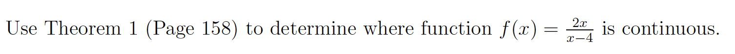 Solved THEOREM 1 Continuity Properties of Some Specific | Chegg.com