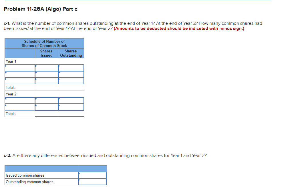 Solved Problem 11-26A (Algo) Recording and reporting stock | Chegg.com