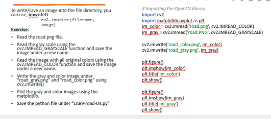 Solved To write/save an image into the file directory, you | Chegg.com