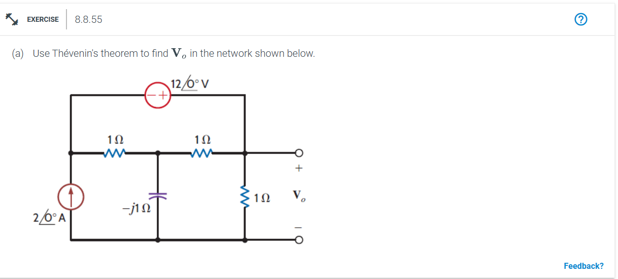 Solved (a) Use Thévenin's theorem to find Vo in the network | Chegg.com