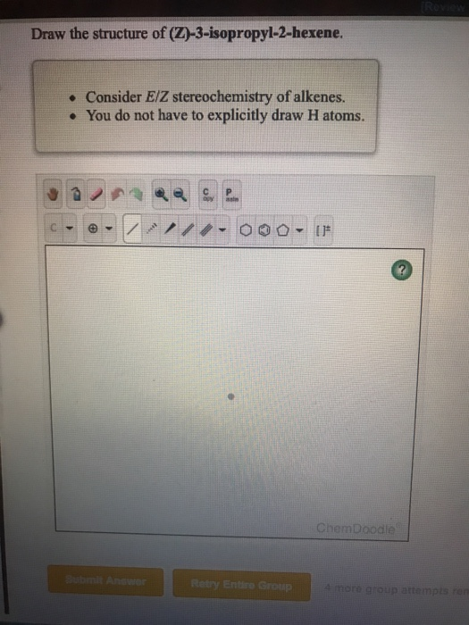 Solved Draw the structure of (Z)-3-isopropyl-2-hexene. . | Chegg.com