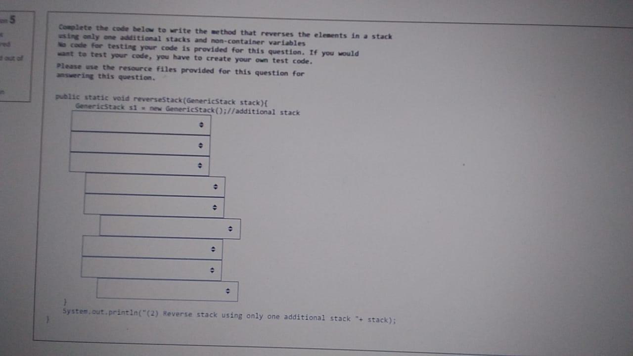 Solved 5 Complete the code below to write the method that | Chegg.com