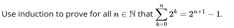 Solved Use induction to prove for all ninN that | Chegg.com