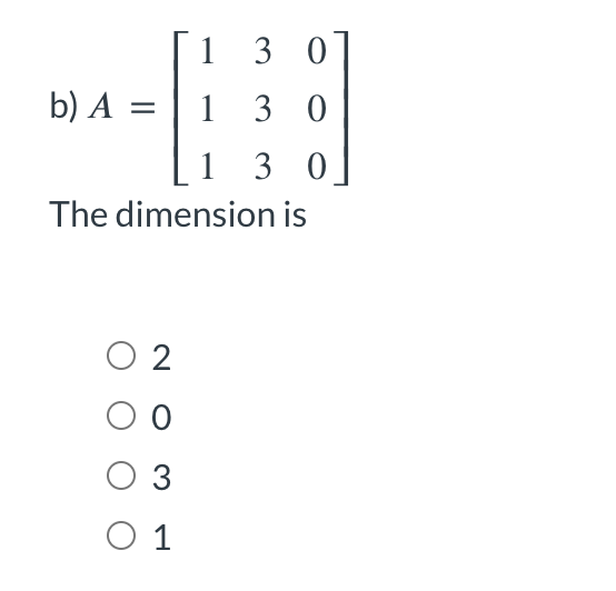 Solved Let TA:R3→R3 be multiplication by A and find the | Chegg.com