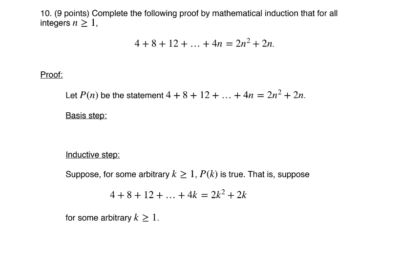 Solved 10. (9 points) Complete the following proof by | Chegg.com Solved 10. (9 points) Complete the following proof by | Chegg.com