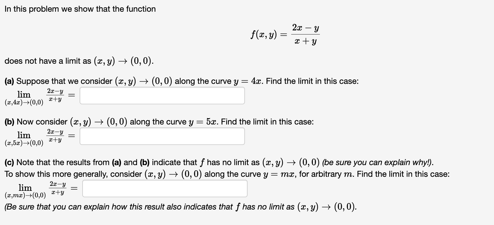 Solved In this problem we show that the function 2x – y f(x, | Chegg.com