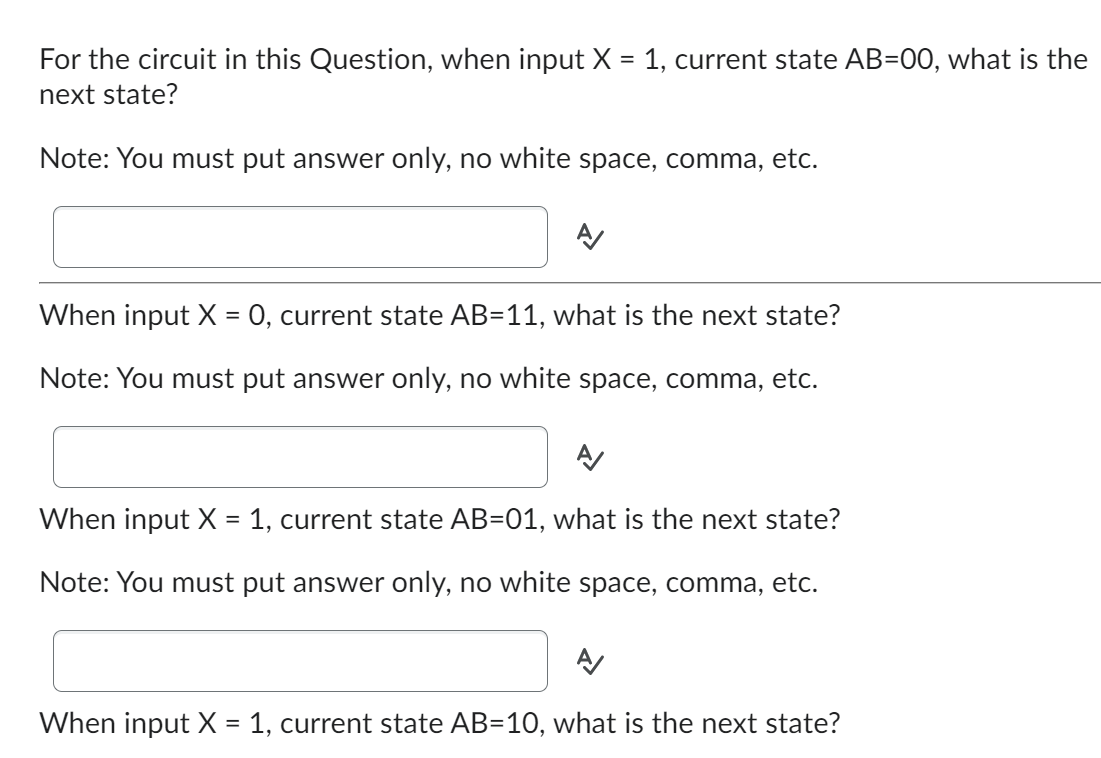 Solved For the circuit in this Question, when input X=1, | Chegg.com