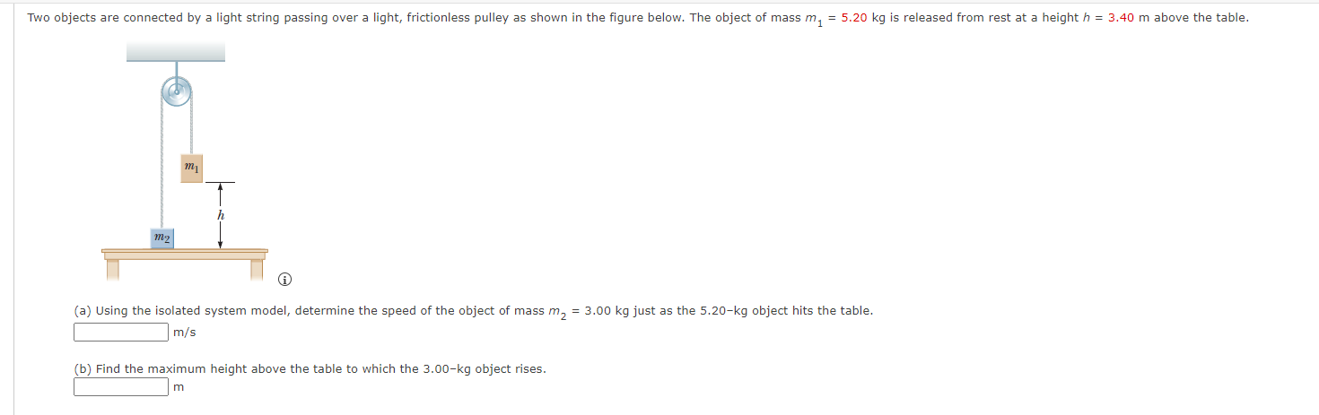 Solved (a) Using the isolated system model, determine the | Chegg.com