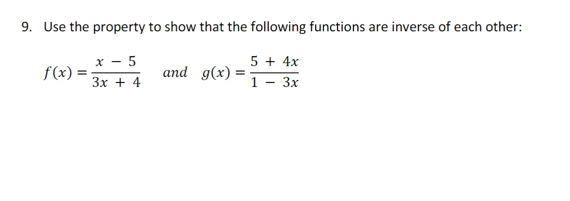 Solved 9. Use the property to show that the following | Chegg.com
