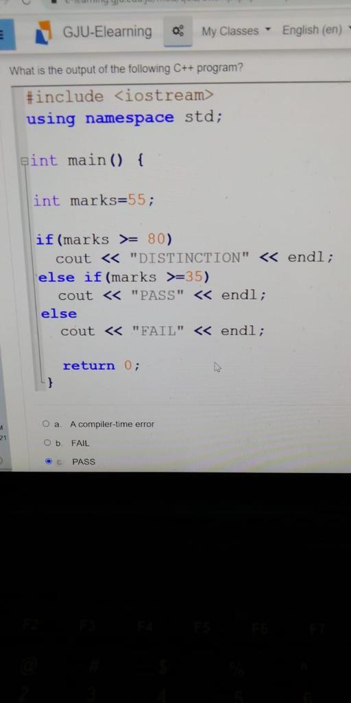 Solved #include > using namespace std; Eint main() \{ int | Chegg.com