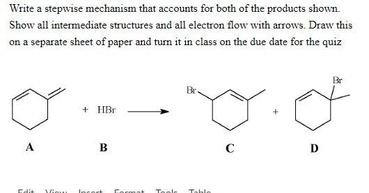 Solved Write a stepwise mechanism that accounts for both of | Chegg.com